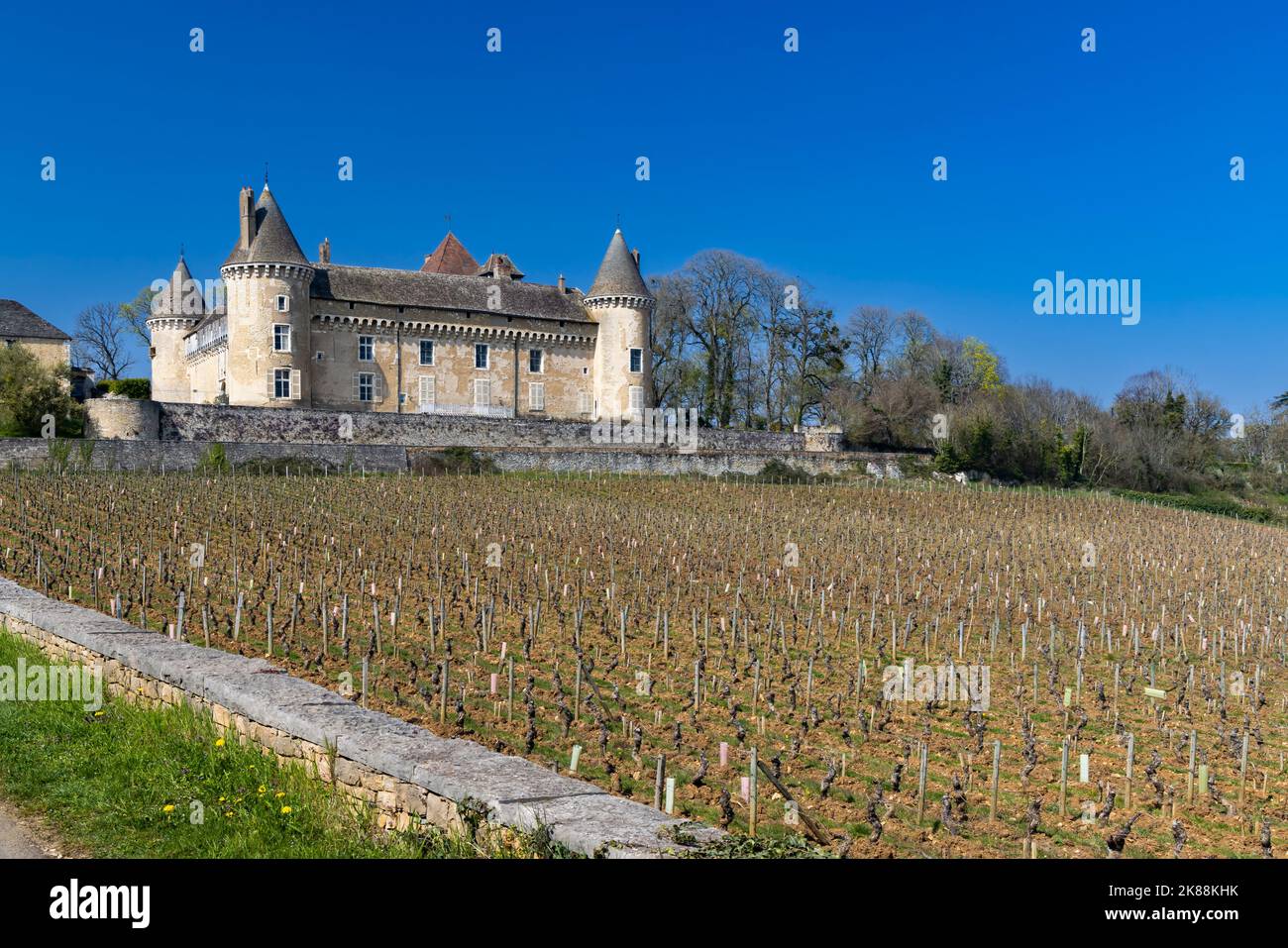 Chateau de Rully castle, Saone-et-Loire departement, Burgundy, France ...