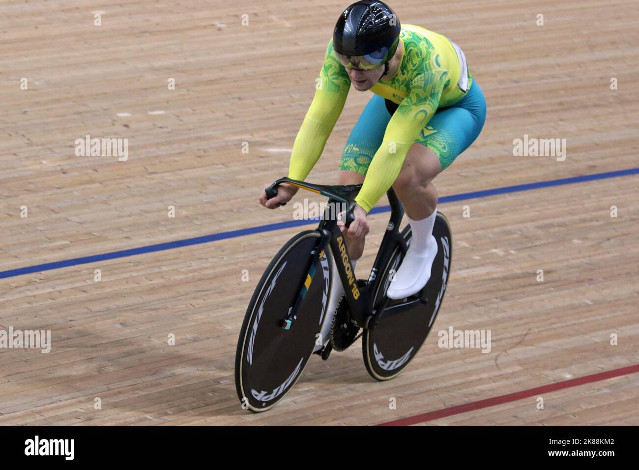 Matthew GLAETZER of Australia in the Men's sprint cycling at the 2022 ...