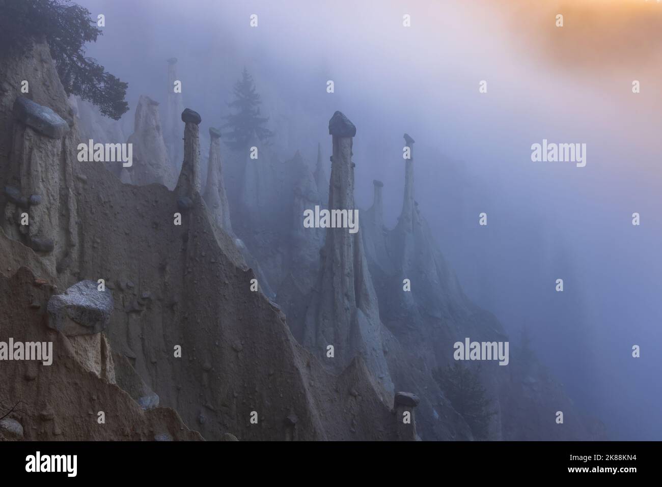Earth pyramids of Platten (Erdpyramiden - Piramidi di Plata) near ...
