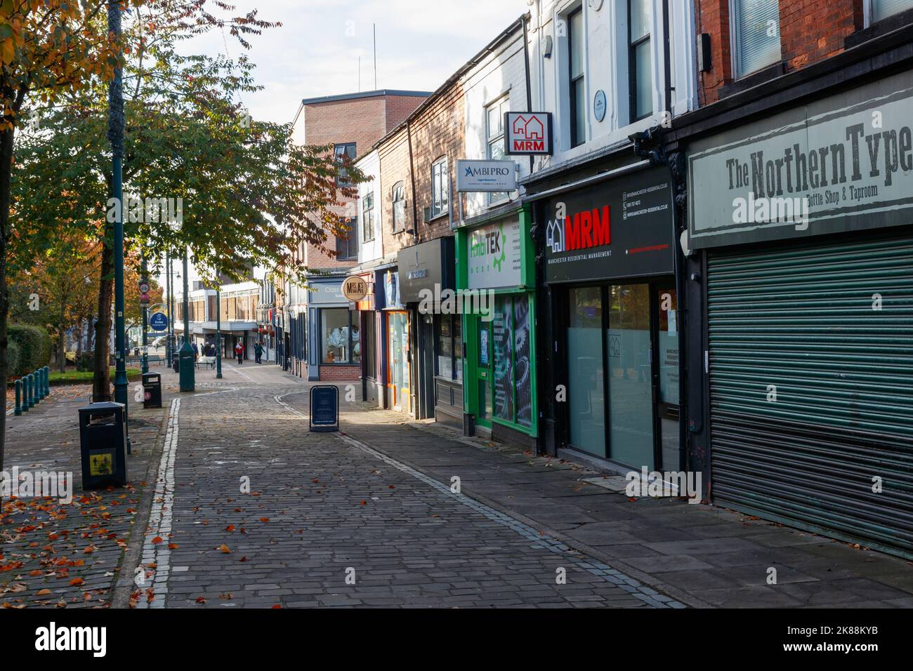 Church Street,Eccles a northern town in Greater Manchester Stock Photo ...