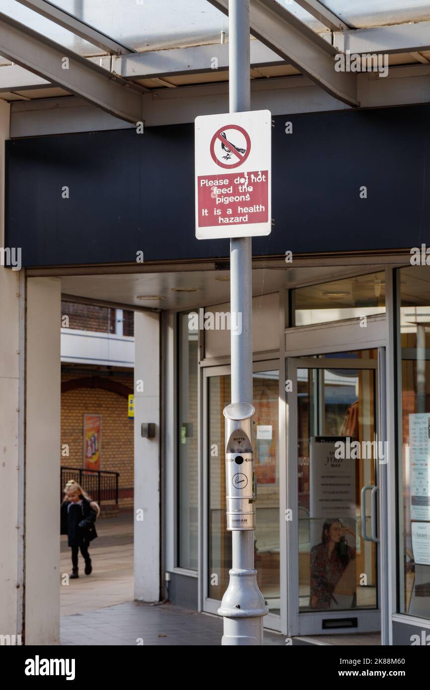 The shopping centre in Eccles a northern town in Greater Manchester ...