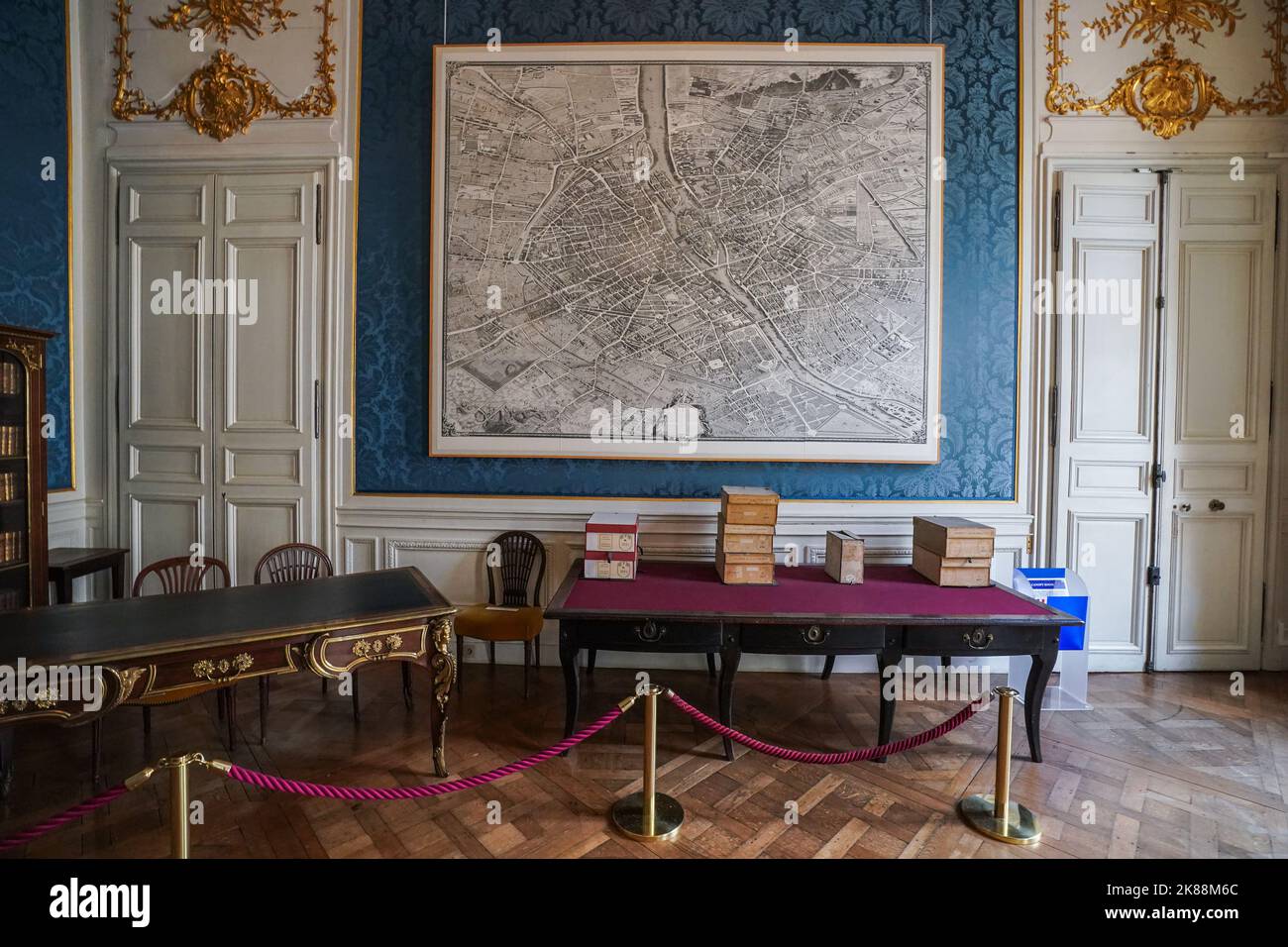 Turgot map of Paris at the National Archives Museum collection in Paris ...