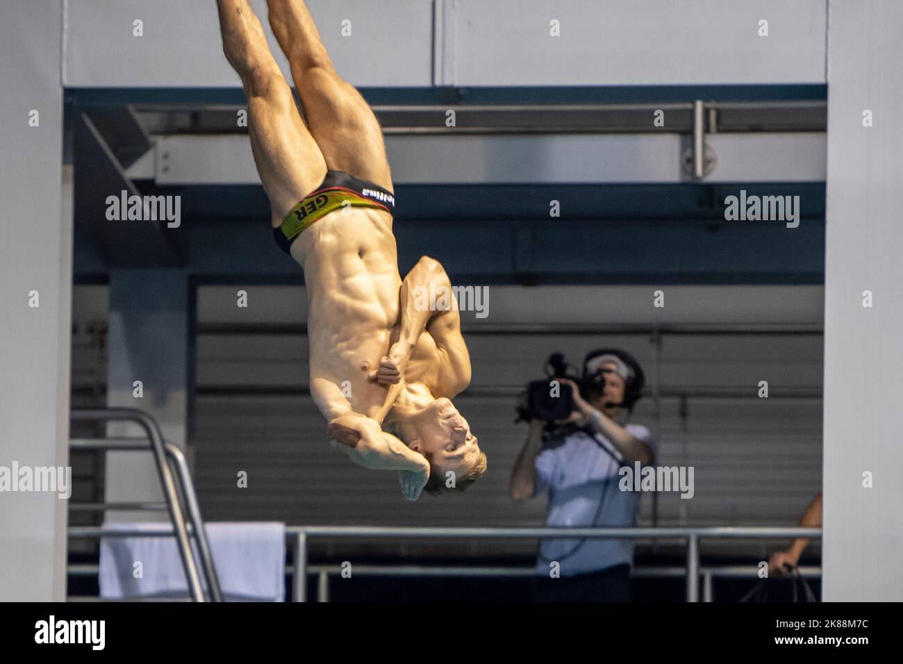 Berlin, Germany. 21st Oct, 2022. Water diving: World Cup, Decisions ...