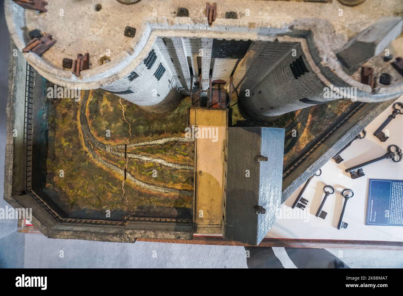 The model of Bastille prison Stock Photo - Alamy