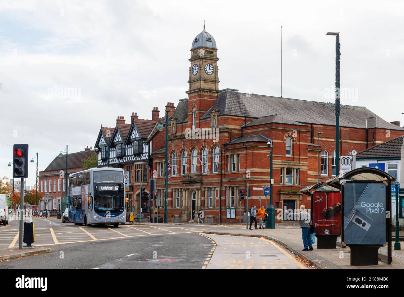 Eccles a northern town in Greater Manchester Stock Photo - Alamy