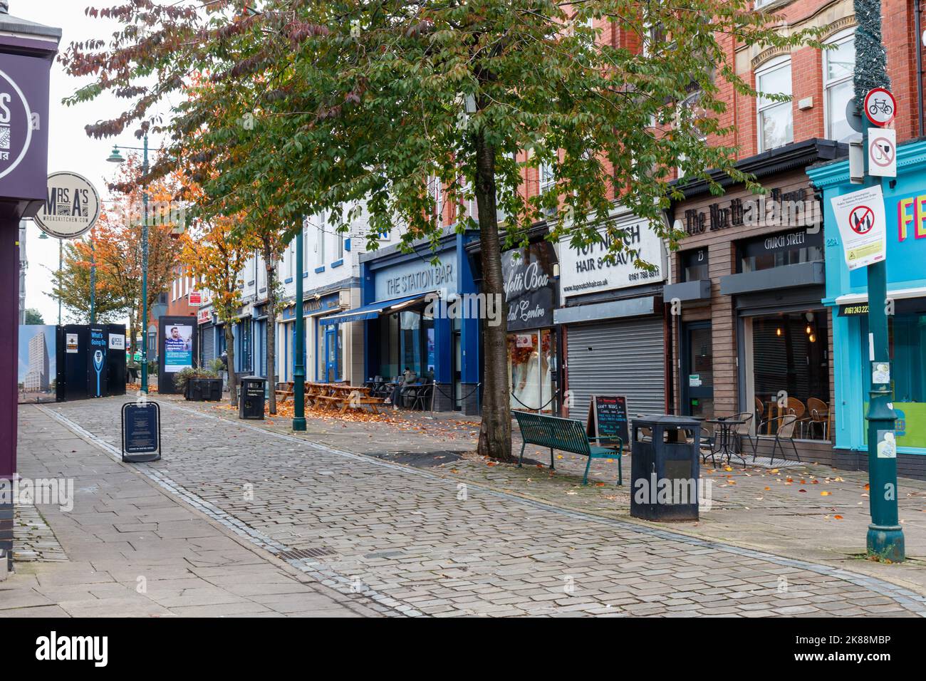 Church Street,Eccles a northern town in Greater Manchester Stock Photo ...