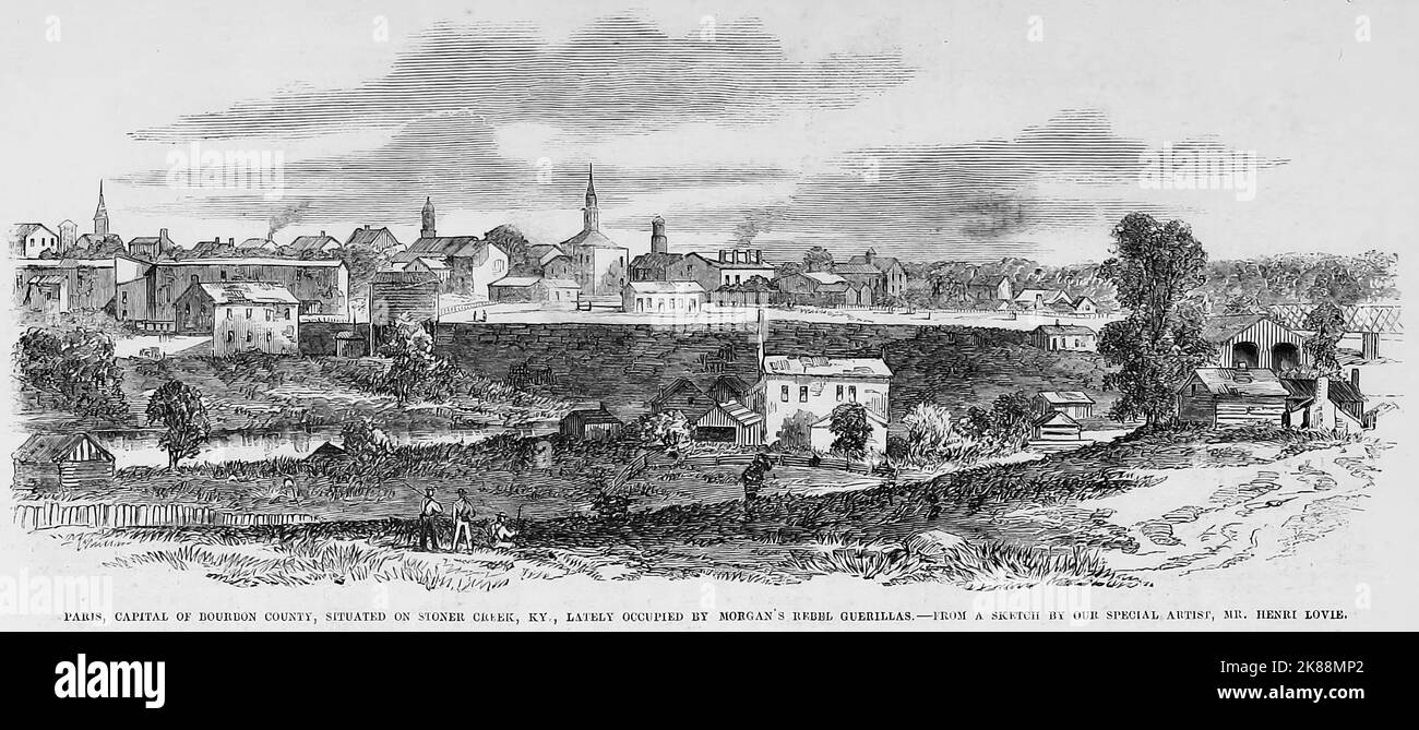 Paris, capital of Bourbon County, situated on Stoner Creek, Kentucky ...
