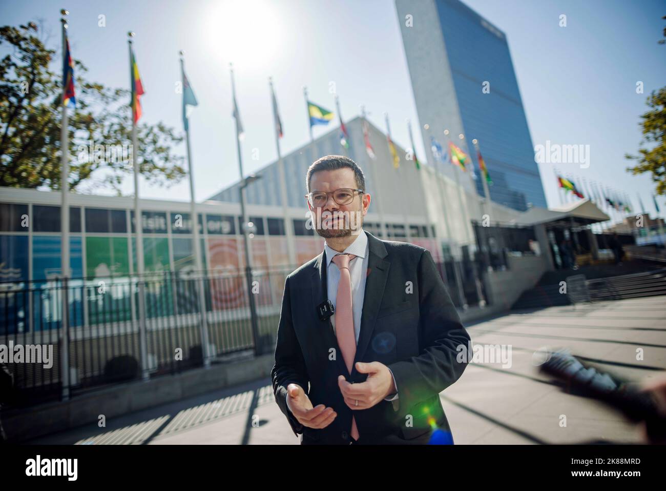Marco Buschmann (FDP), Federal Minister of Justice, gives a press ...