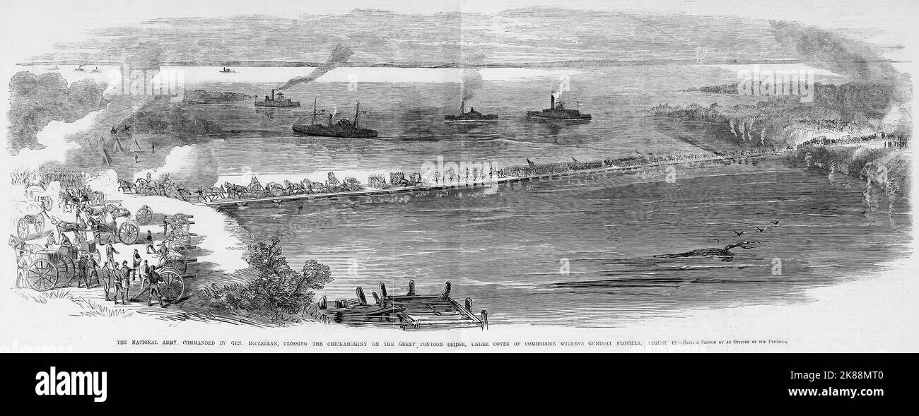 The National Army, commanded by General George Brinton McClellan ...