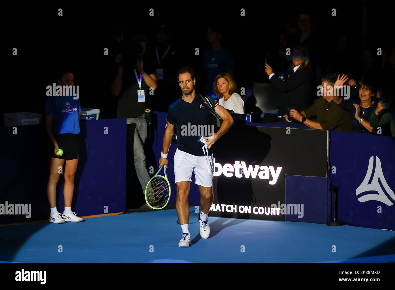 French Richard Gasquet pictured before the men's single quarter finals ...