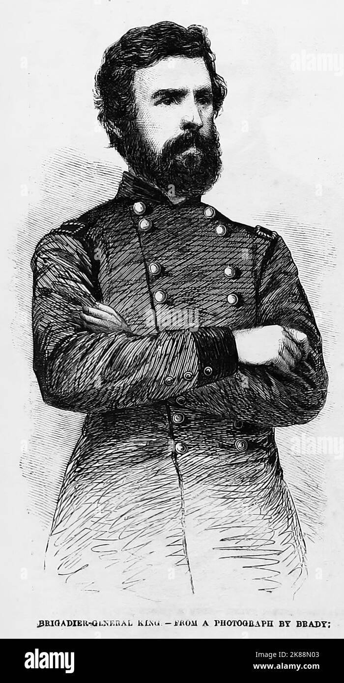 Portrait of Brigadier General Rufus King. 1862. 19th century American ...