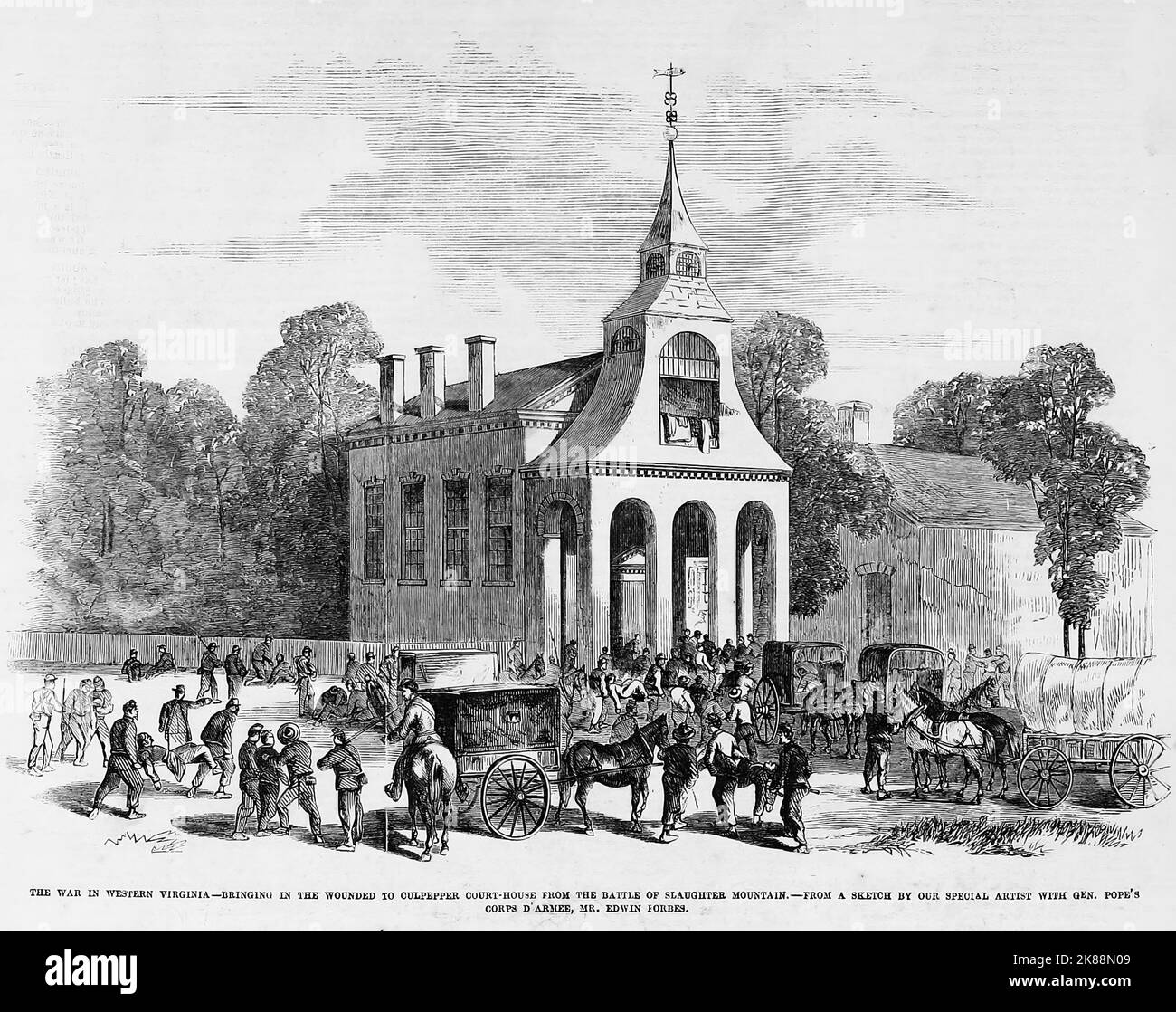 The War in Western Virginia - Bringing in the wounded to Culpepper ...