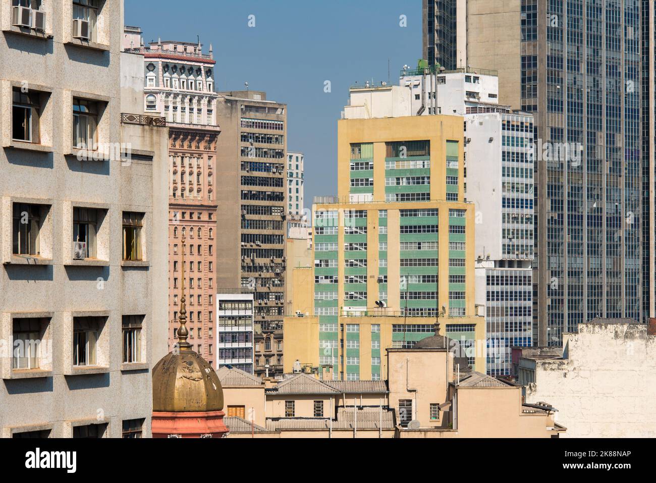 High Rise Buildings of Sao Paulo City Downtown Stock Photo - Alamy