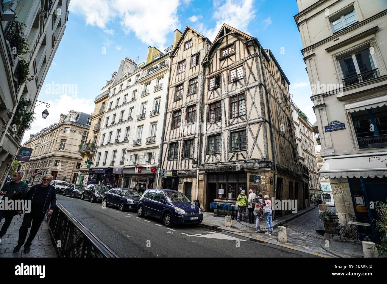 The oldest houses in Paris Stock Photo - Alamy