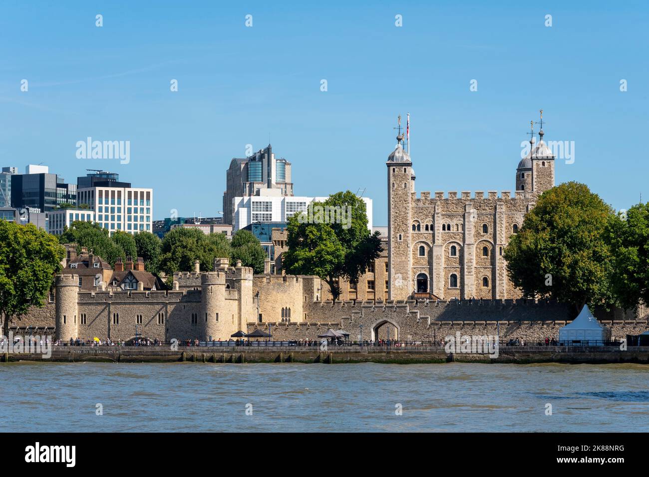 Tower of London, City of London historic castle on River Thames. St ...