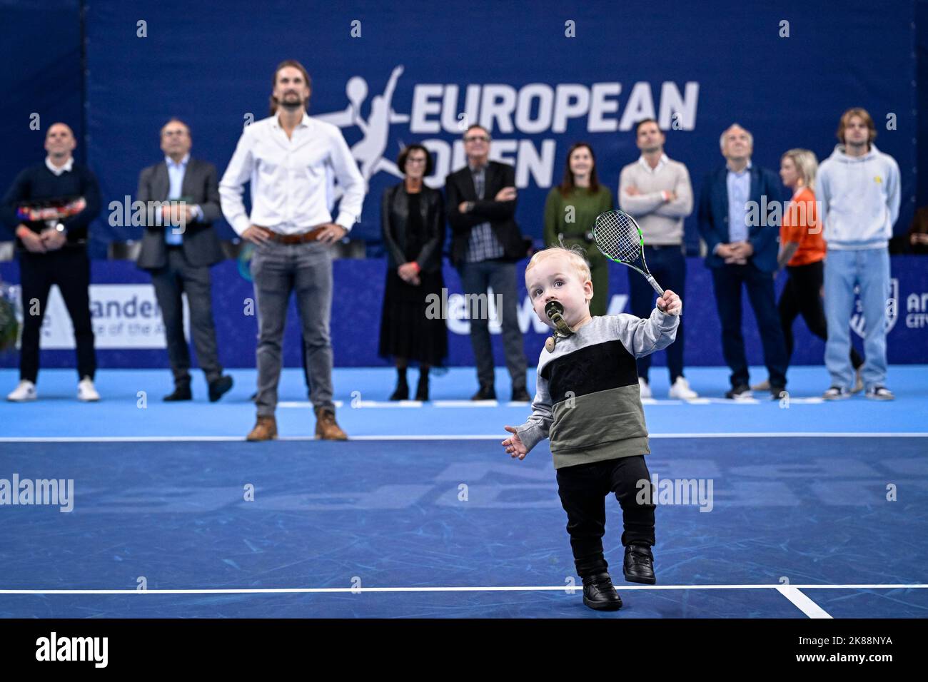 Illustration shows a celebration ceremony for Belgian former tennis ...