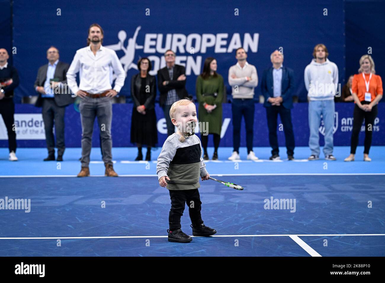 Illustration shows a celebration ceremony for Belgian former tennis ...