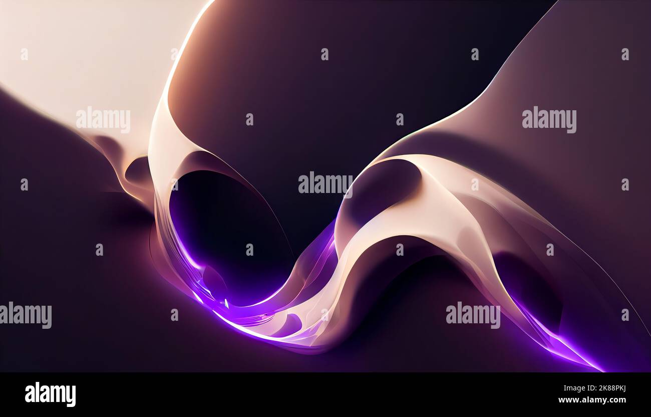 Abstract red and white waves background. Subtle gradients, flow liquid lines. Design element ...