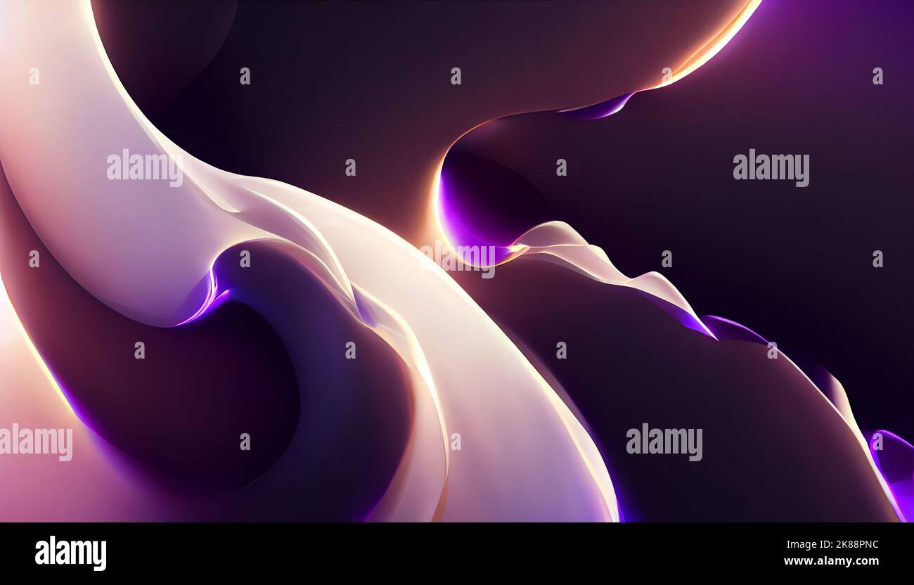 Abstract red and white waves background. Subtle gradients, flow liquid lines. Design element ...