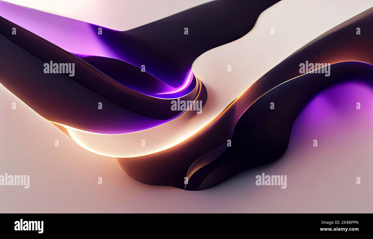 Abstract red and white waves background. Subtle gradients, flow liquid lines. Design element ...