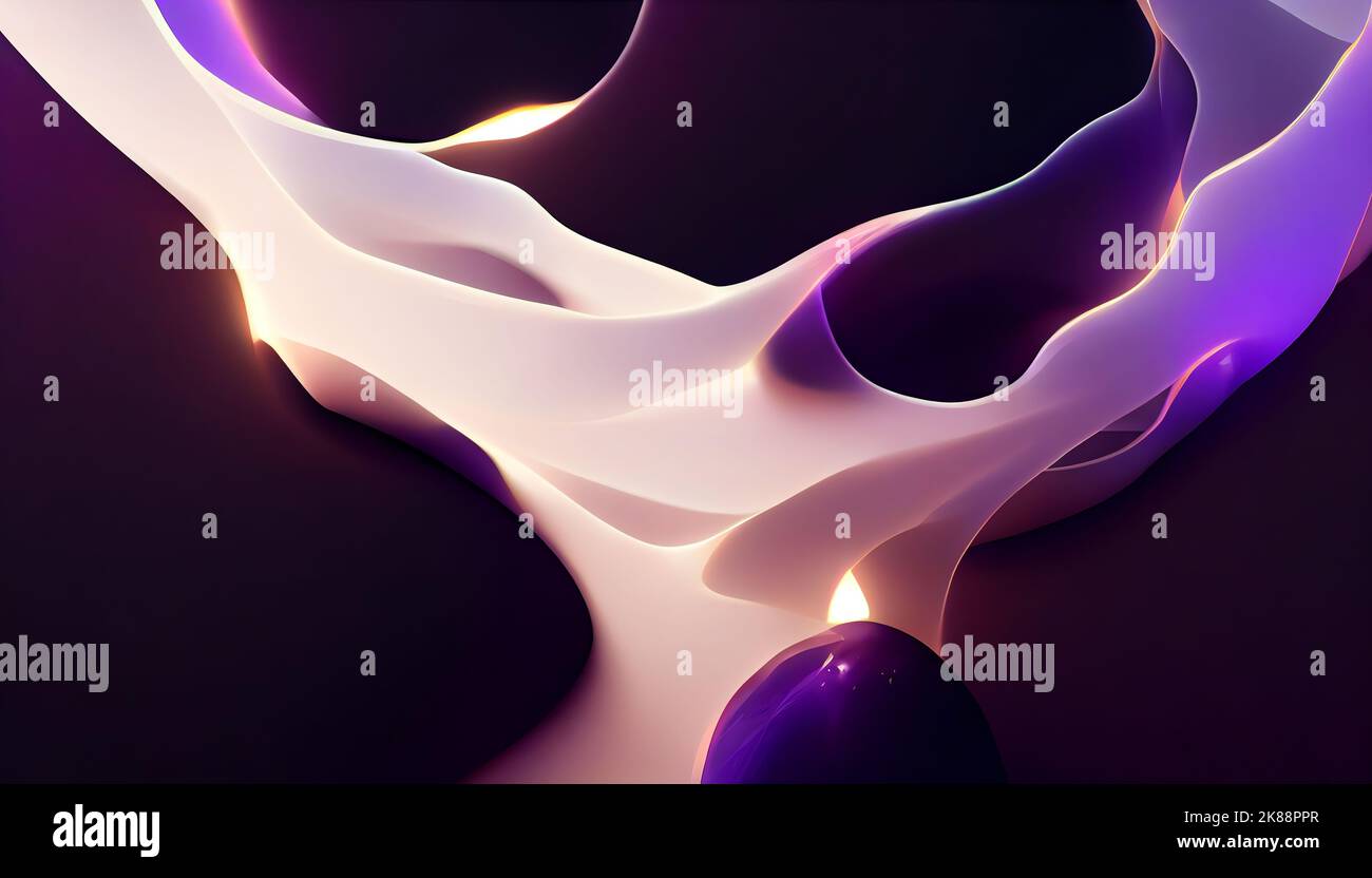 Abstract red and white waves background. Subtle gradients, flow liquid lines. Design element ...