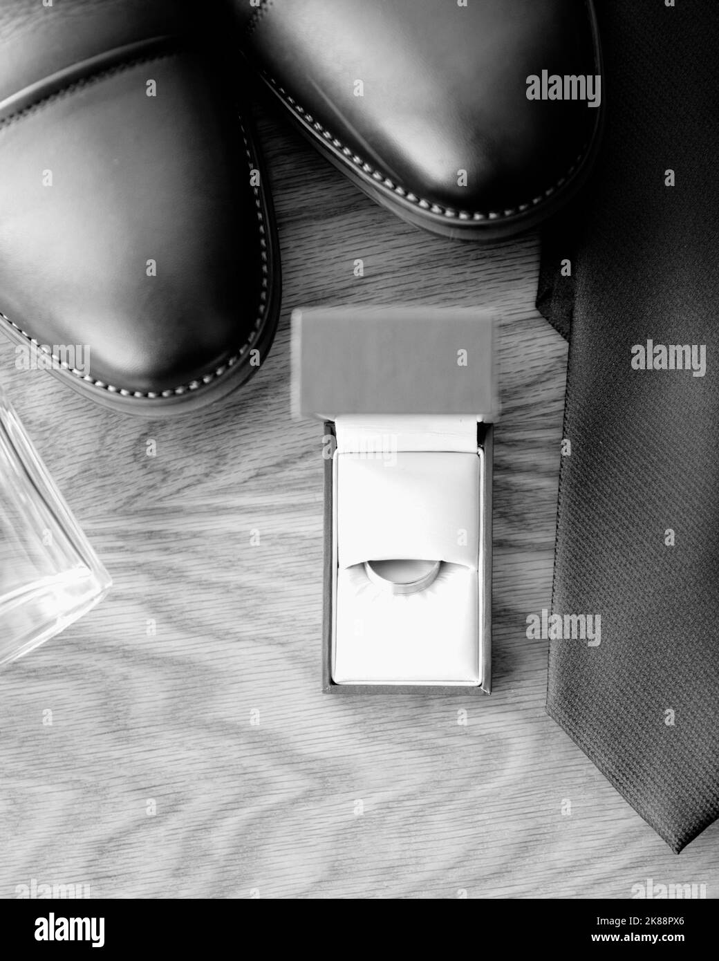 Wedding ring box Black and White Stock Photos & Images - Alamy