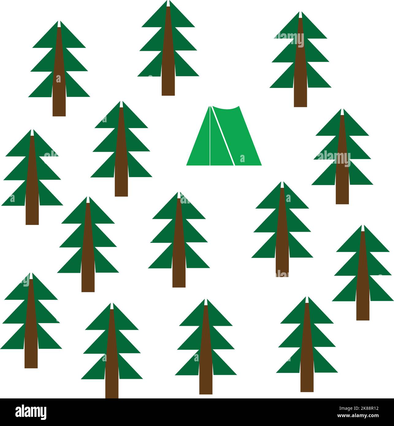 Fir tree vectors hi-res stock photography and images - Alamy