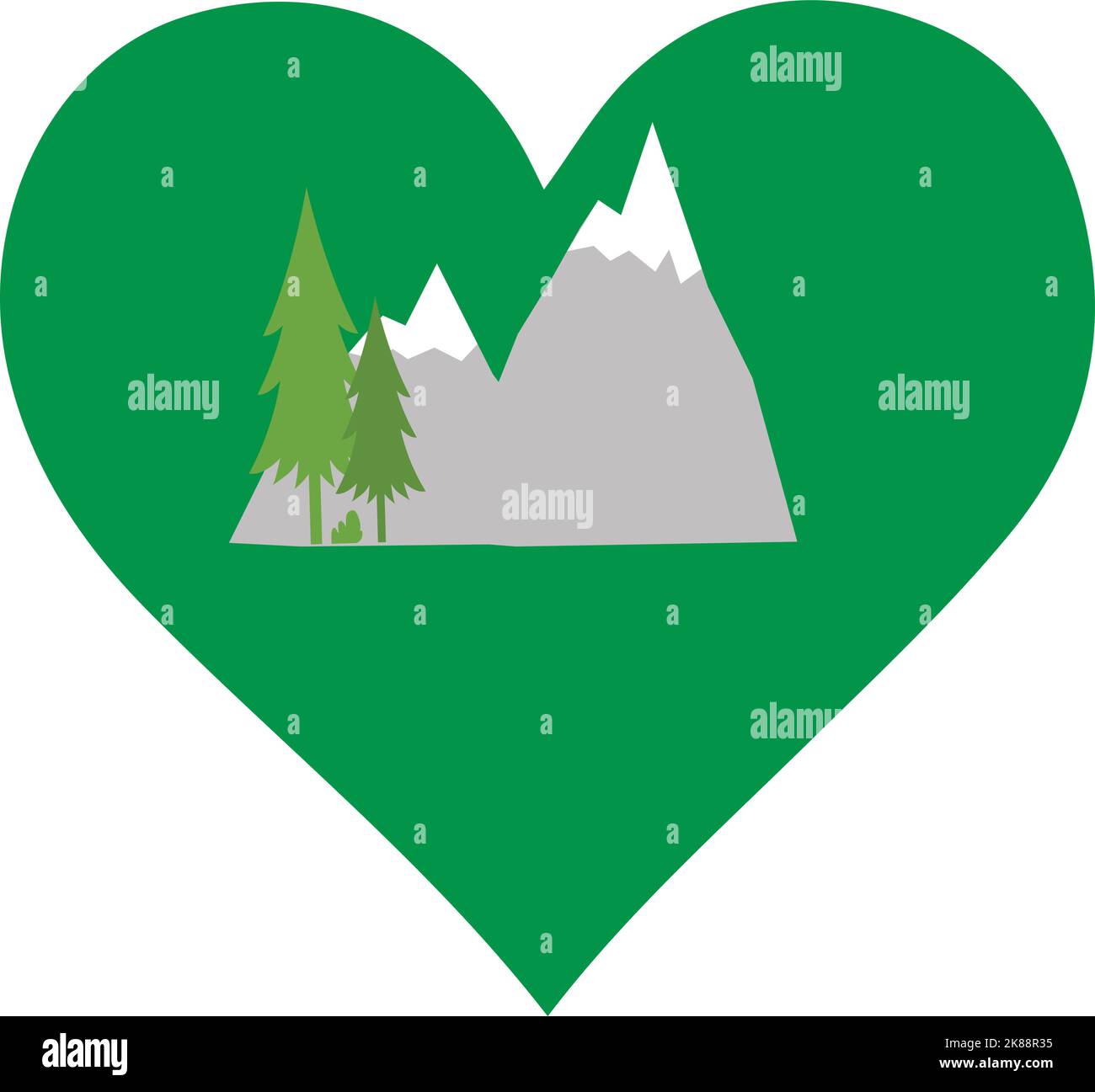 Trees inside Stock Vector Images - Alamy