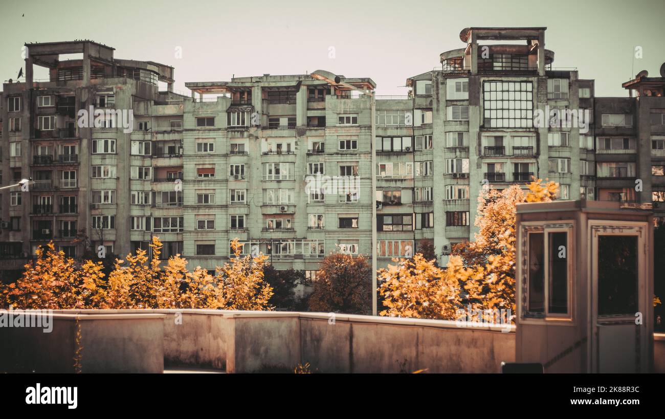 Apartment block Bucharest Stock Photo - Alamy