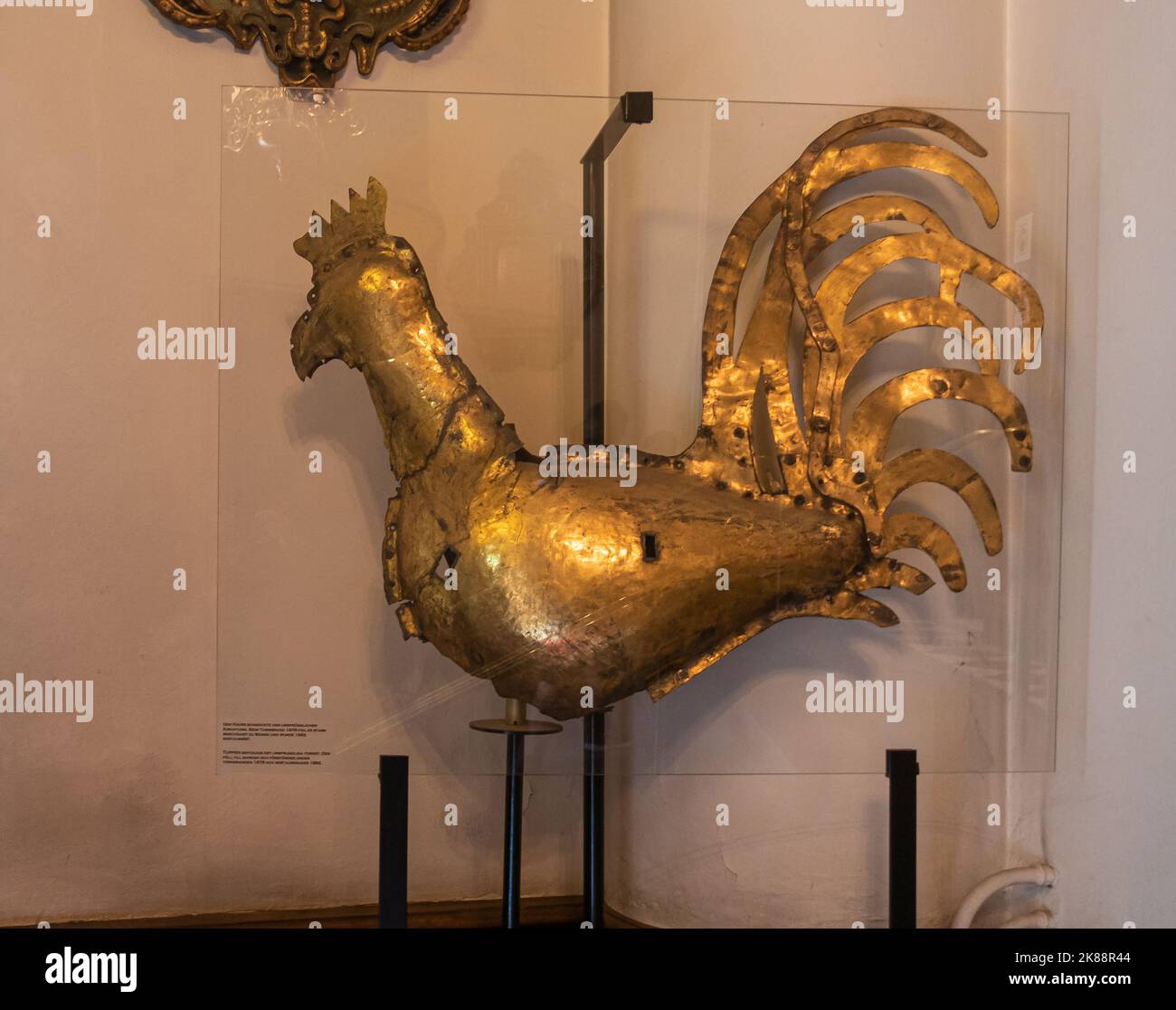 Golden weathercock on church hi-res stock photography and images - Alamy