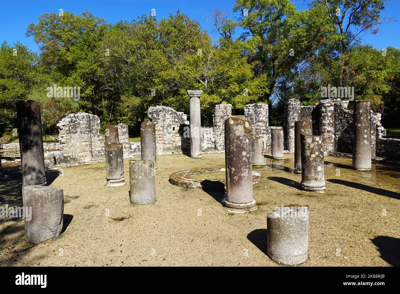 The Baptistery, Butrint was an ancient Greek and later Roman city and ...