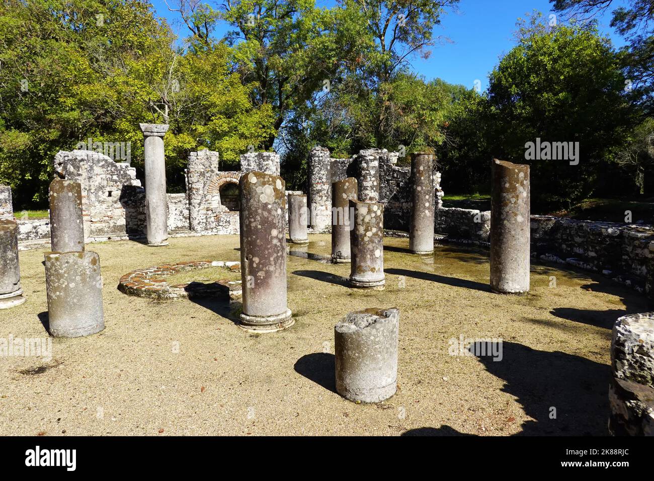 The Baptistery, Butrint was an ancient Greek and later Roman city and ...