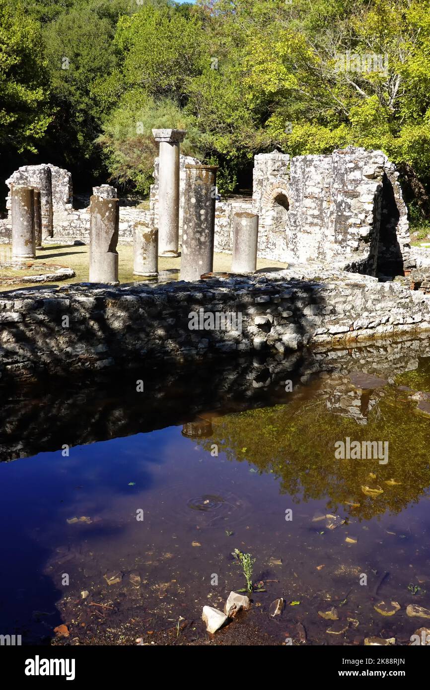 The Baptistery, Butrint was an ancient Greek and later Roman city and ...