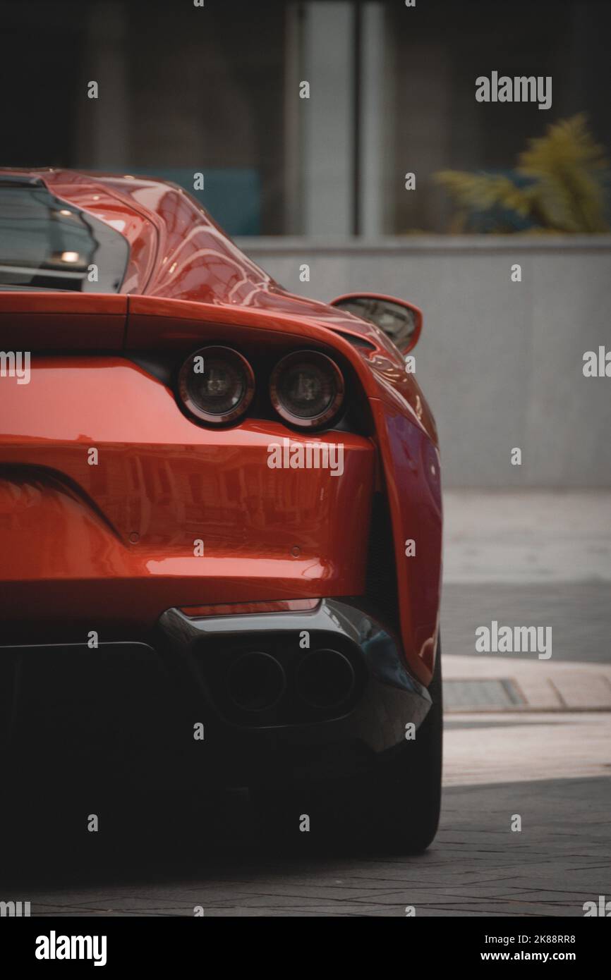 White Ferrari Sf90 spotted in London near the Dorchester hotel. With ...