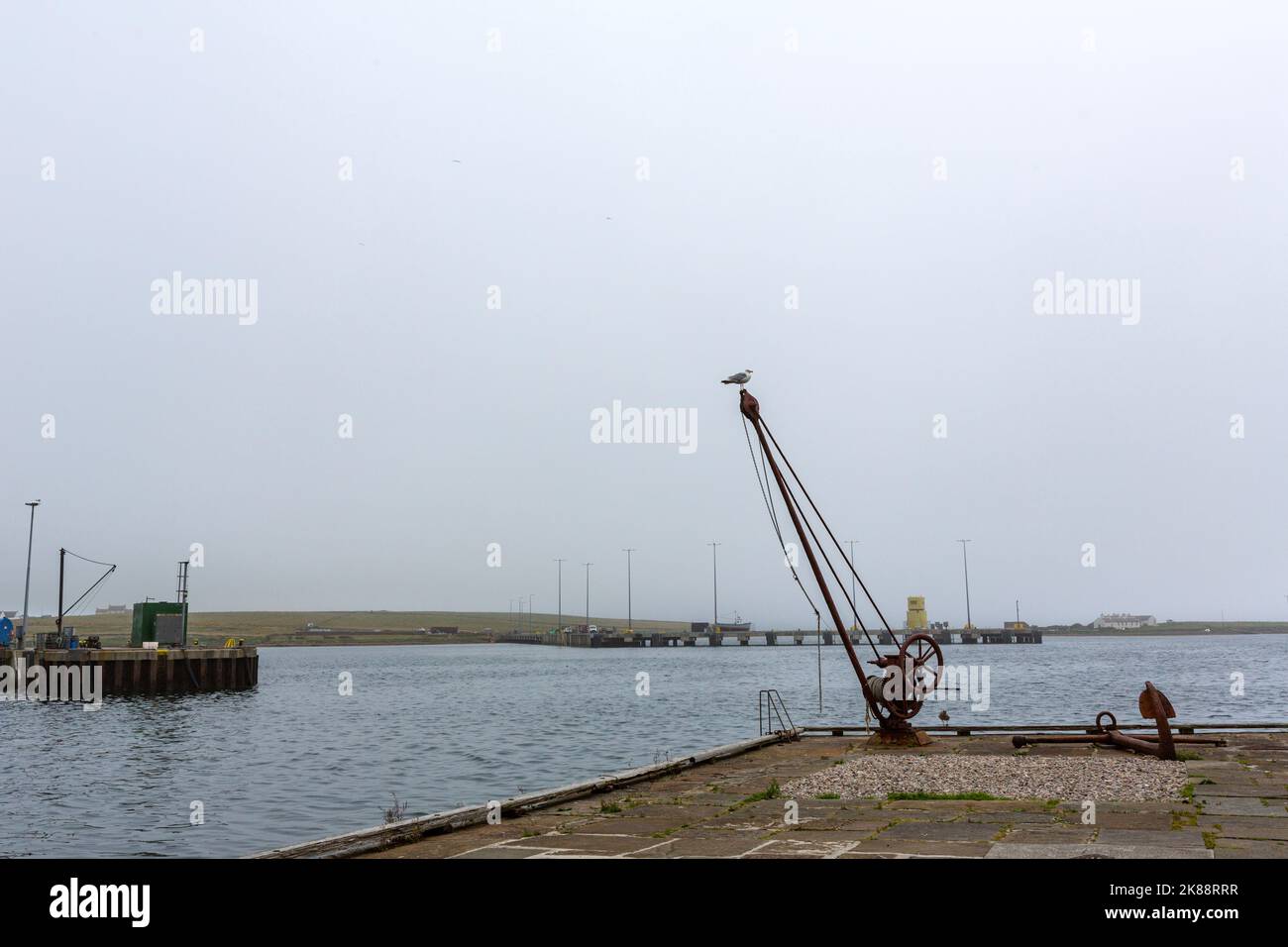 Anchor and old fishing crane hi-res stock photography and images - Alamy