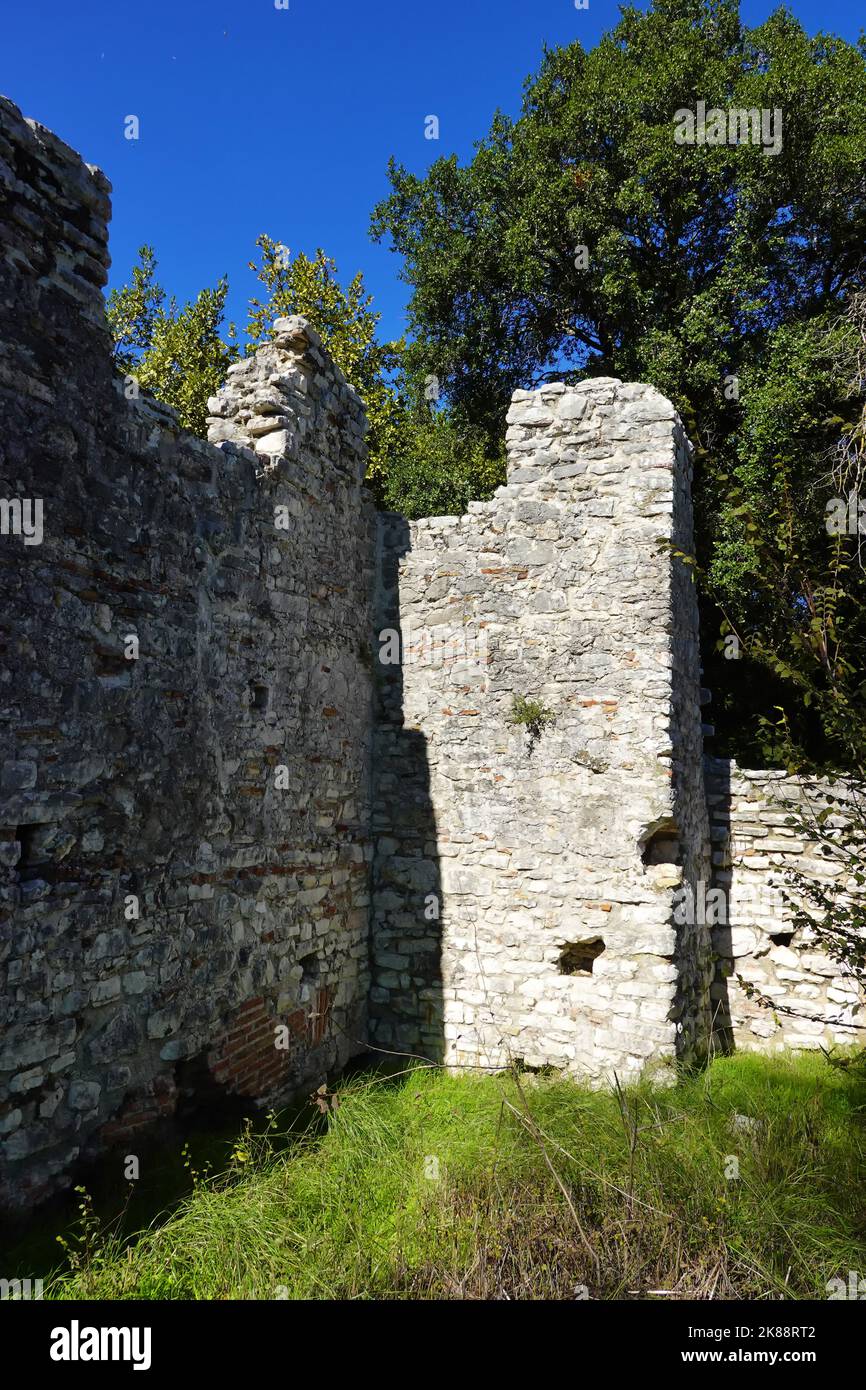 The great Basilica, Butrint was an ancient Greek and later Roman city ...