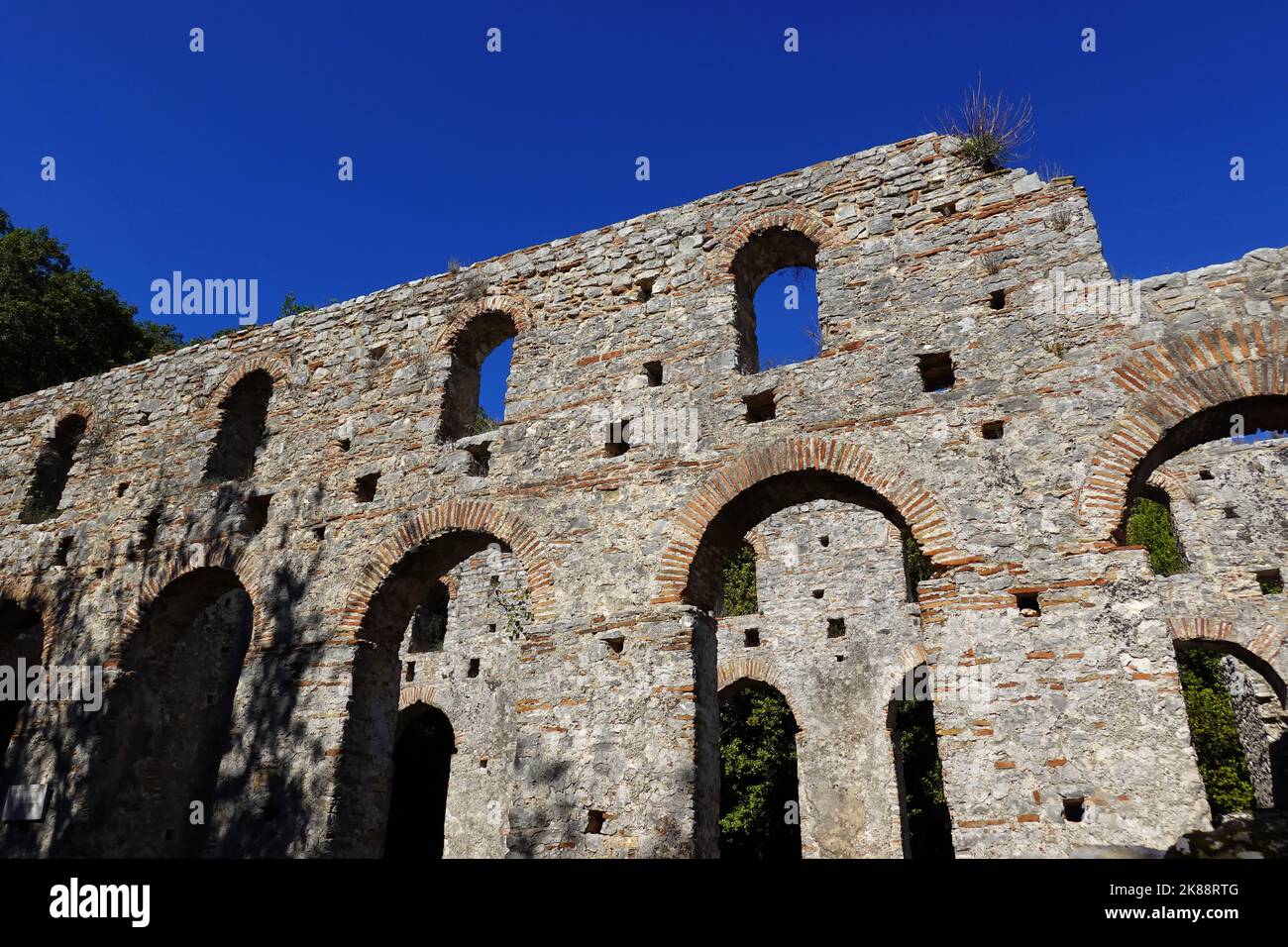 The great Basilica, Butrint was an ancient Greek and later Roman city ...