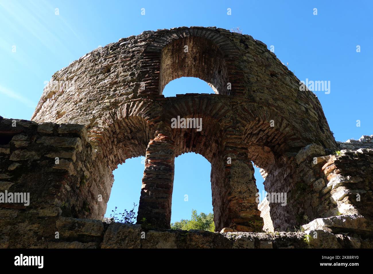 The great Basilica, Butrint was an ancient Greek and later Roman city ...