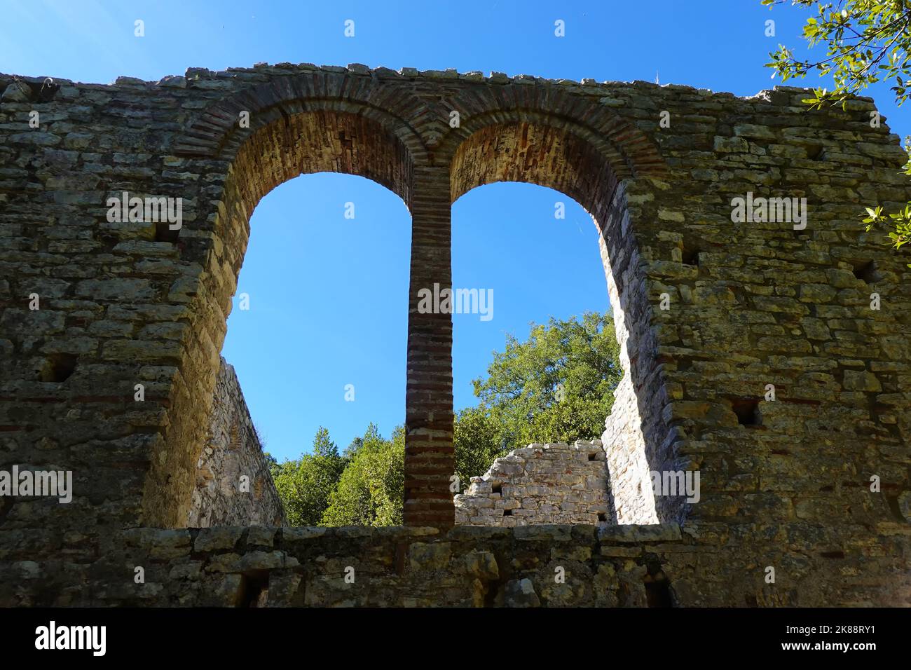 The great Basilica, Butrint was an ancient Greek and later Roman city ...