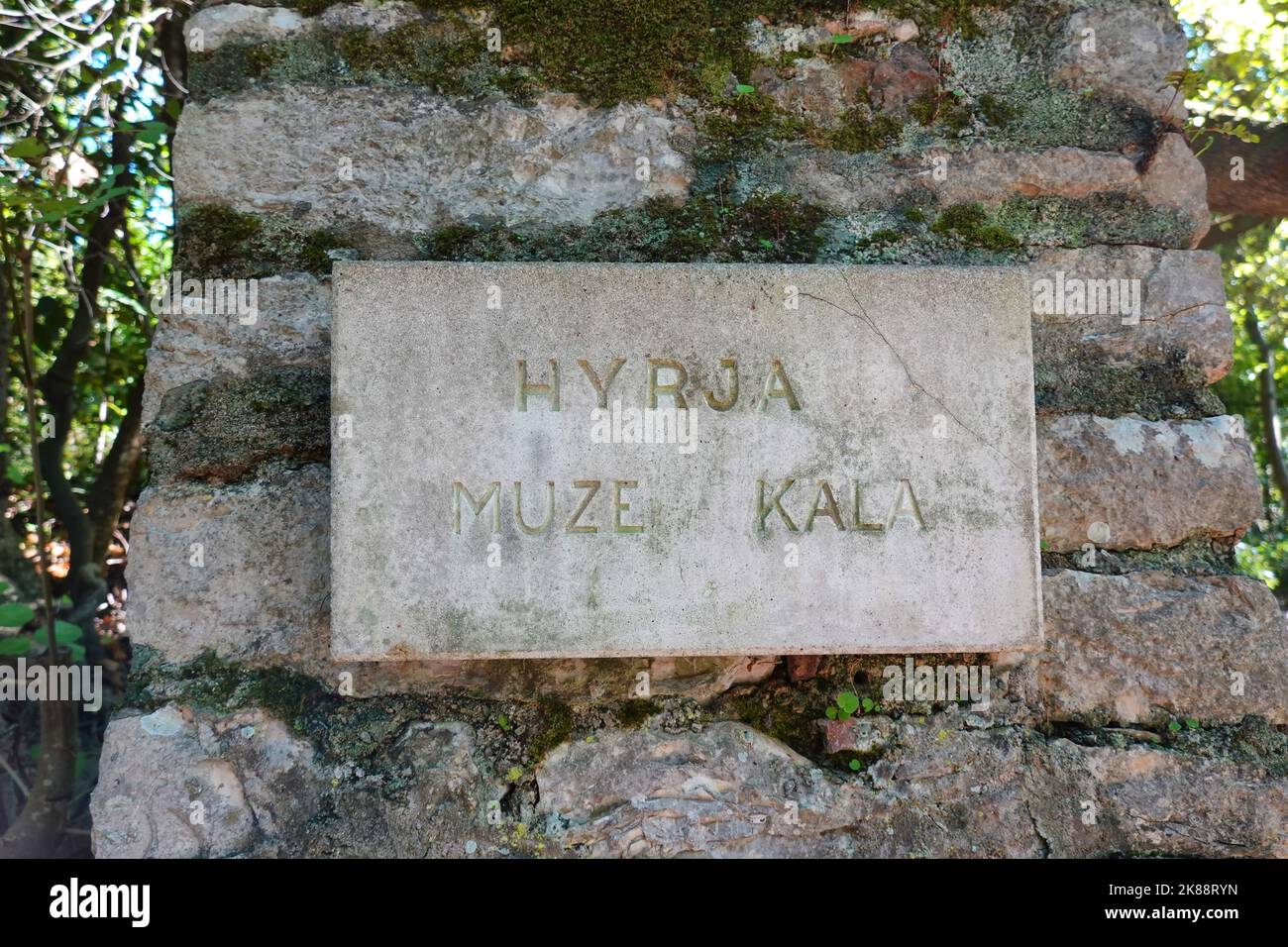 Entrance castle museum, Butrint was an ancient Greek and later Roman ...