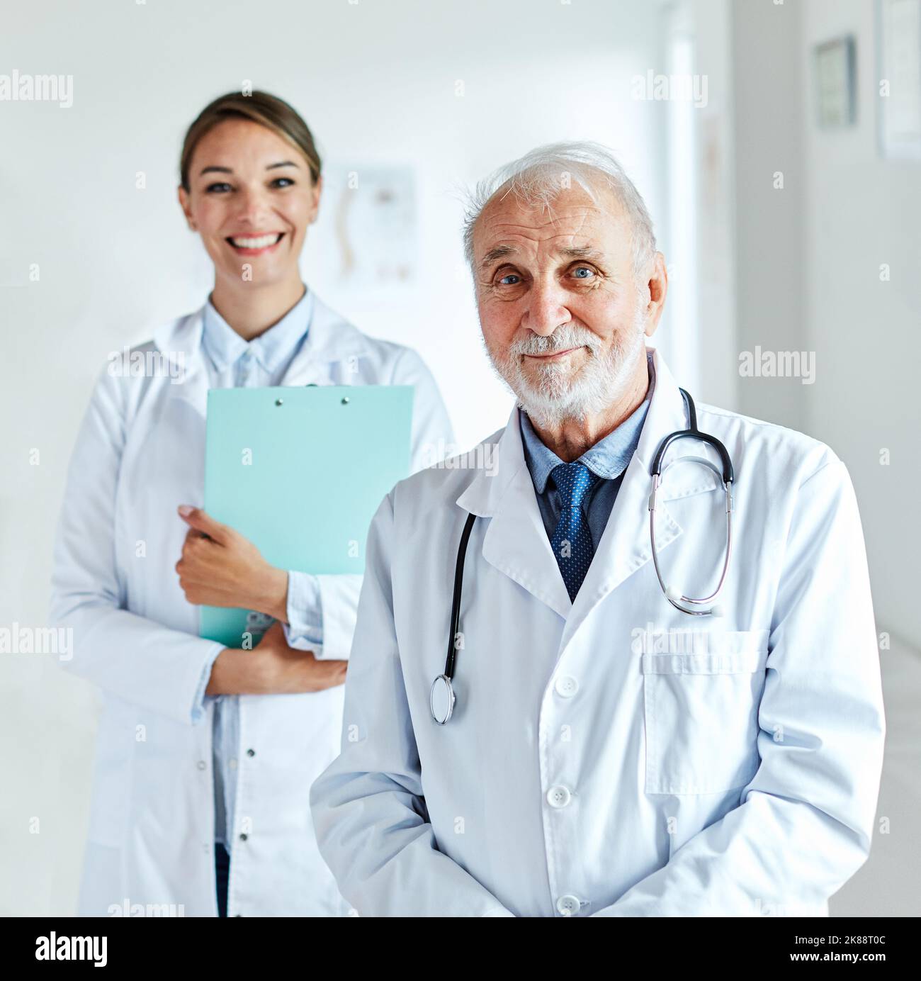 doctor woman portrait hospital team man nurse medical health medicine ...