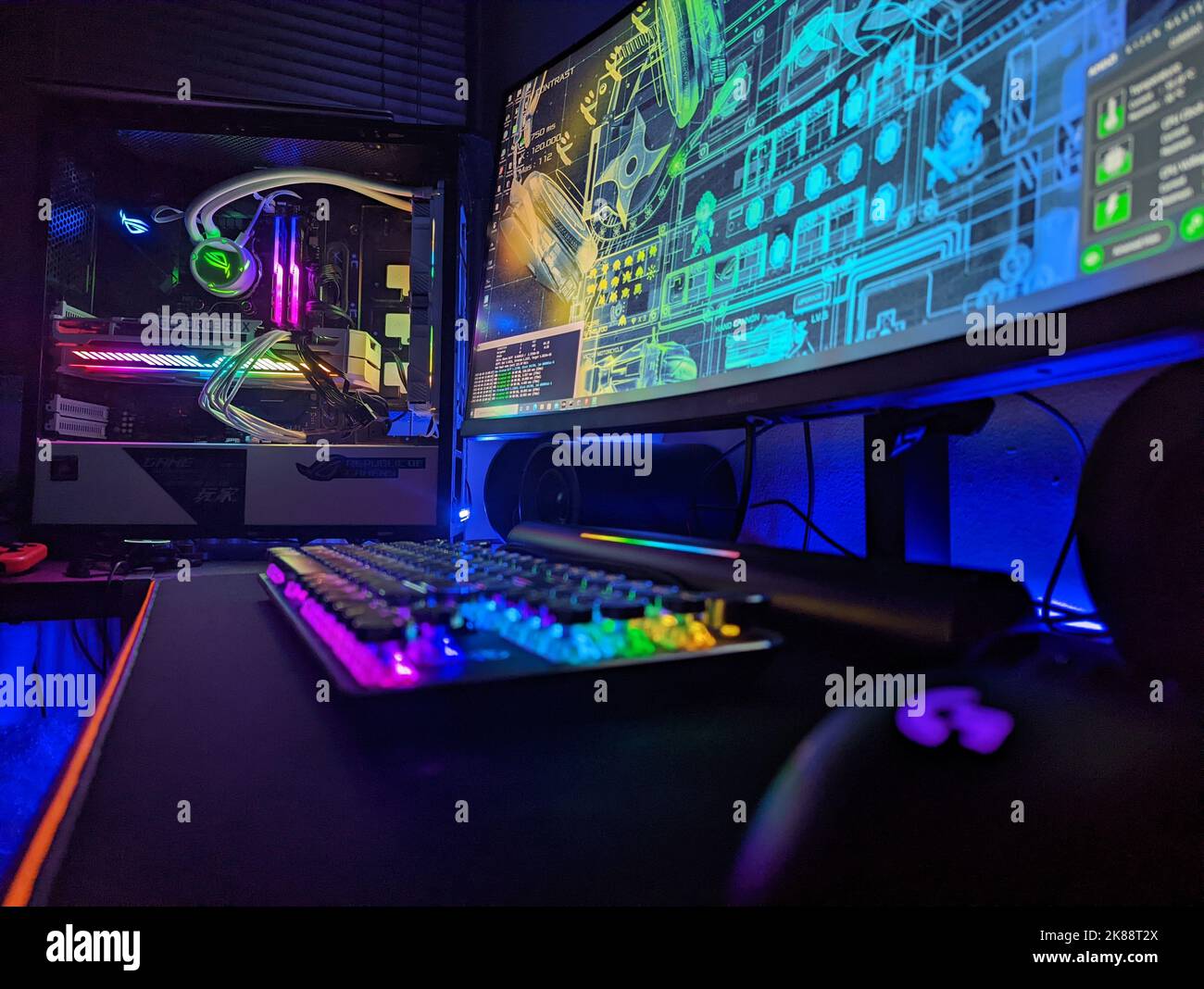 Rgb pc setup hi-res stock photography and images - Alamy