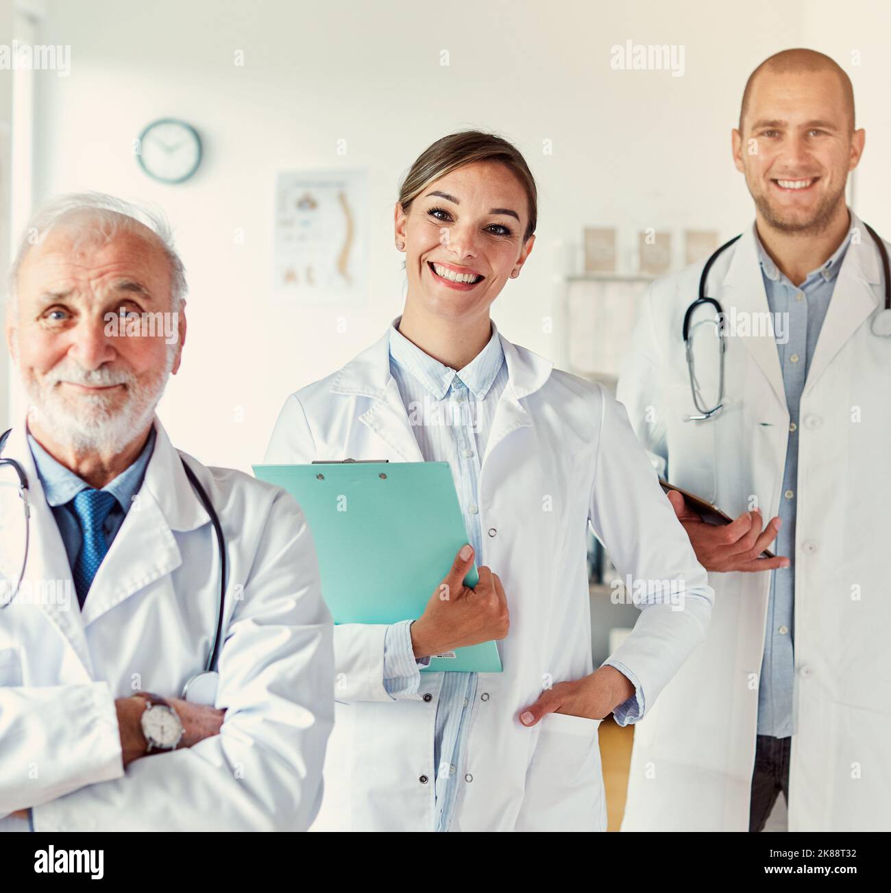 doctor woman portrait hospital team man nurse medical health medicine ...