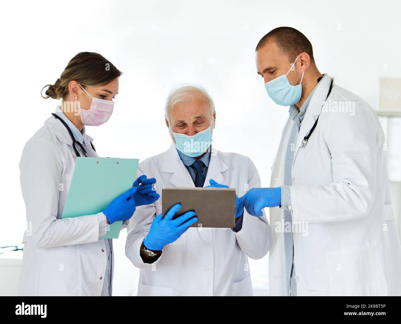 doctor meeting hospital medical nurse medicine health team mask tablet ...