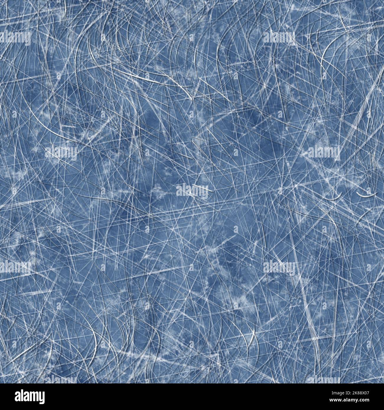Skating ice with scratches seamless texture, light blue frozen ice with ...