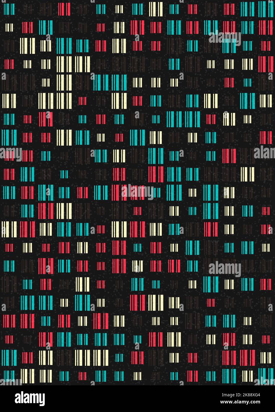 Abstract Geometrical generative computational art illustration Stock ...