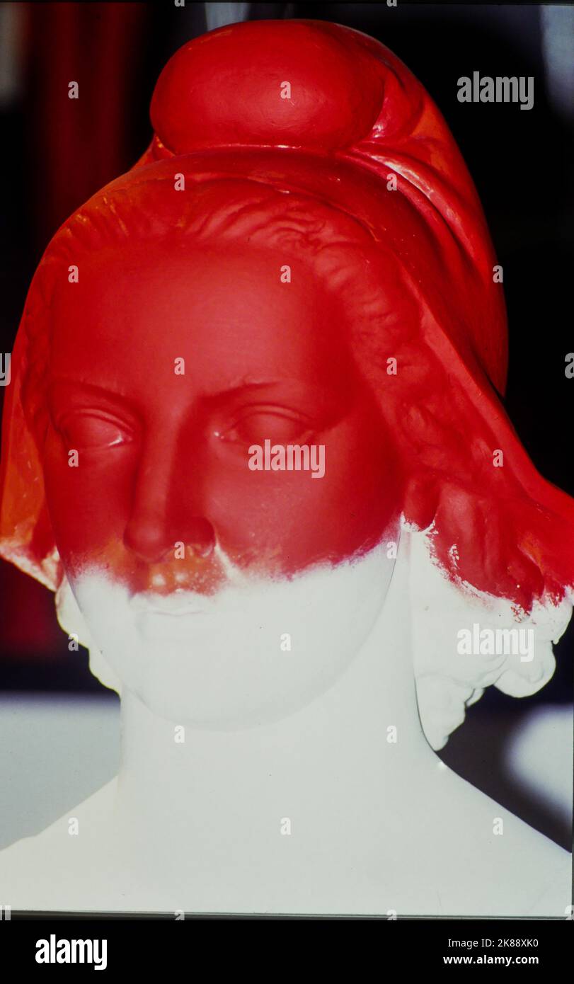 Marianne, french symbol, Mayors-expo, Lyon-Eurexpo, France, 1991 Stock ...