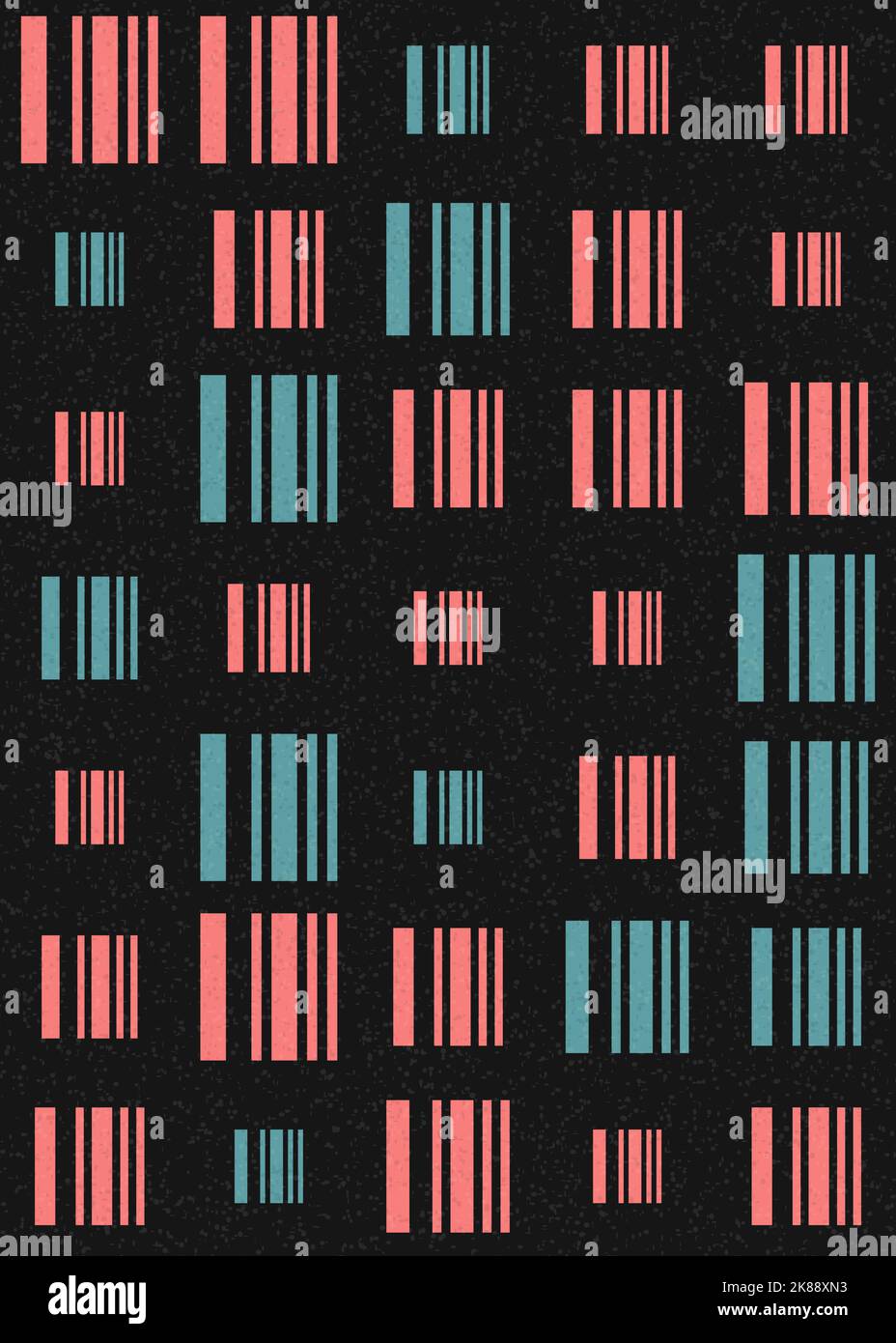 Abstract Geometrical generative computational art illustration Stock ...