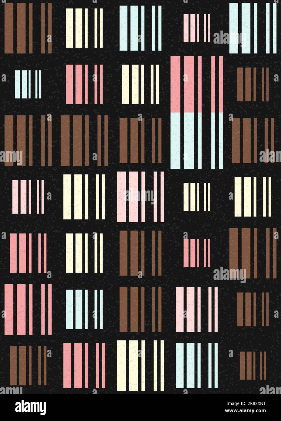 Abstract Geometrical generative computational art illustration Stock ...