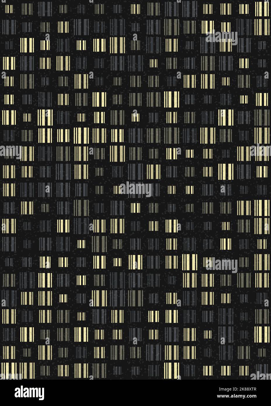 Abstract Geometrical generative computational art illustration Stock ...